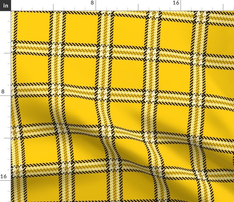 90s Yellow Plaid Fabric Cher's Plaid by - Etsy Canada