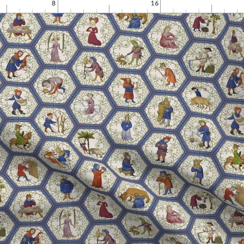 Medieval Fabric - Etsy