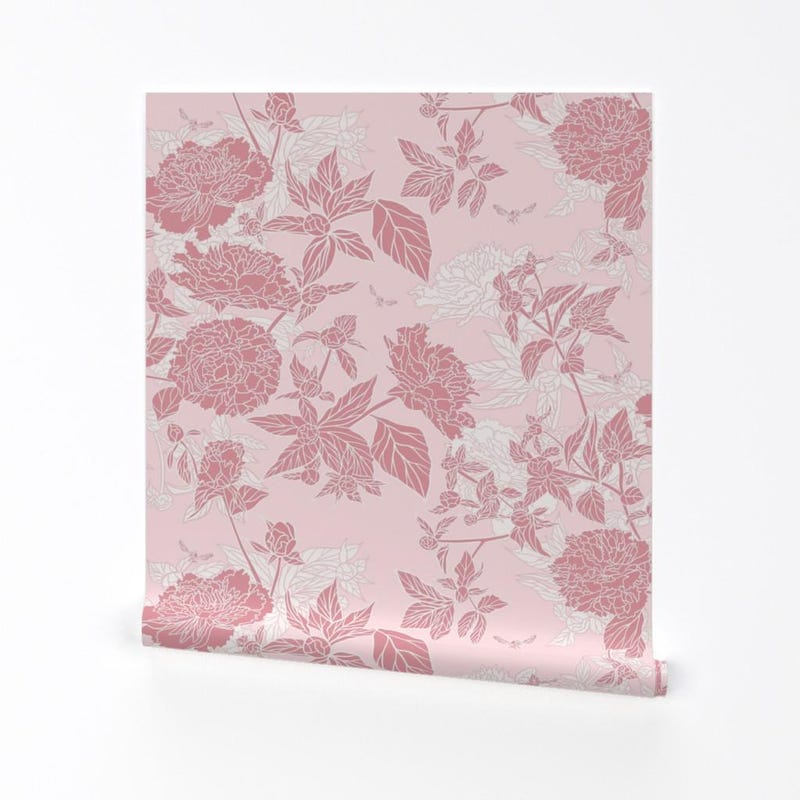 Removable Wallpaper Pink - Etsy