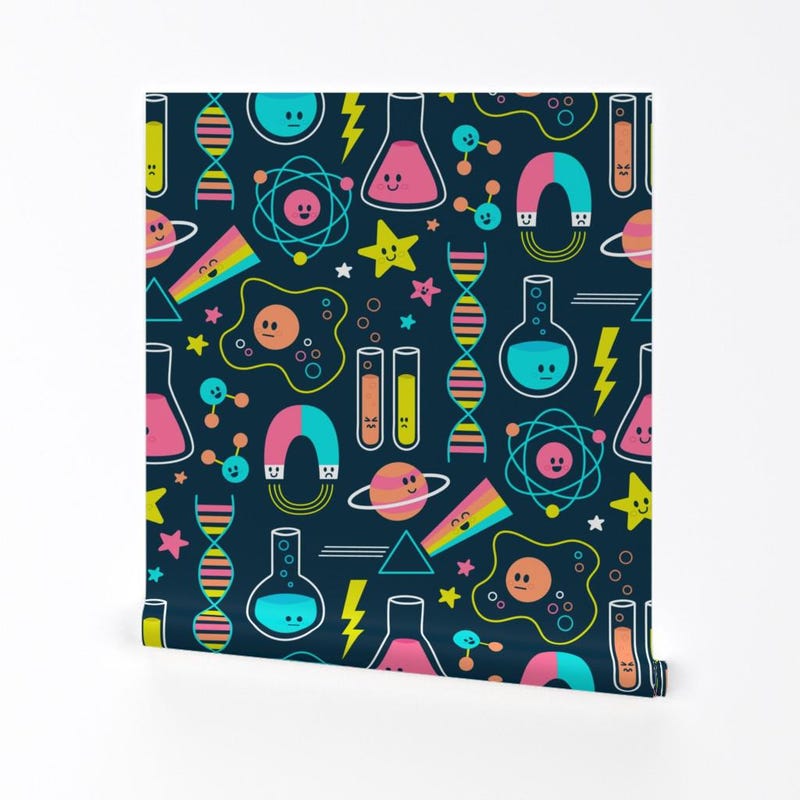 Science Nursery Wallpaper - Etsy