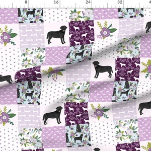 Labrador Retriever Fabric-black Lab C Dog Breed Quilt Pattern - Etsy