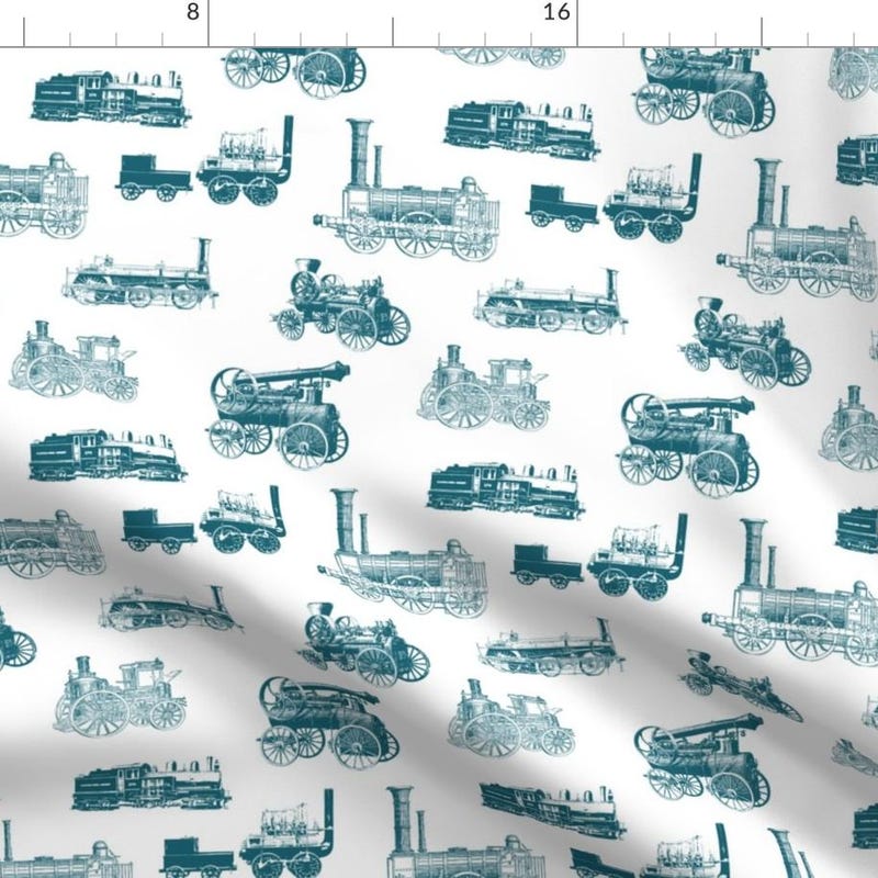 Train Fabric - Etsy