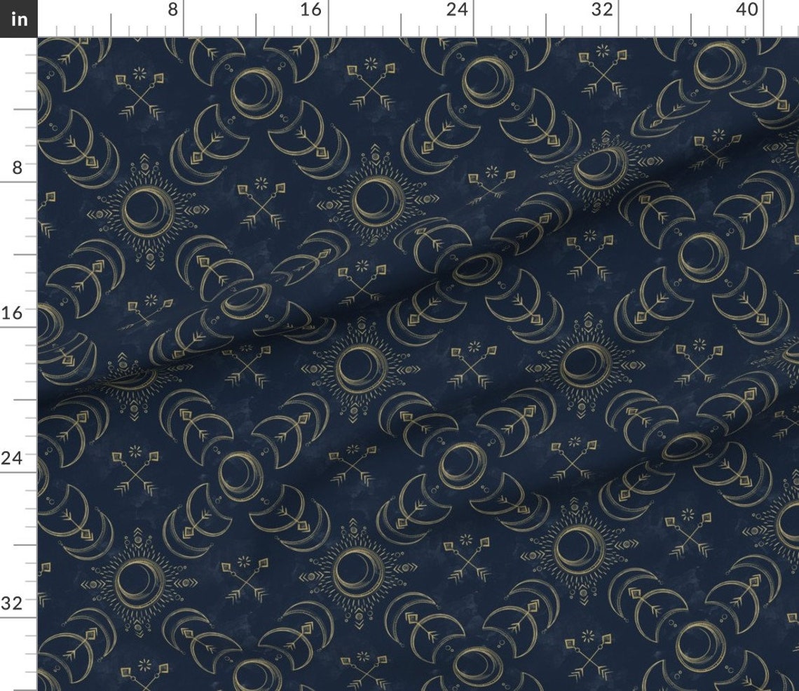 Solar Eclipse Fabric Bohemian Solar Eclipse Bohemian Tribal - Etsy