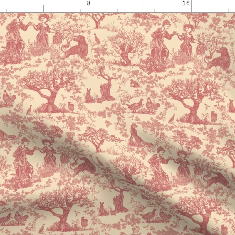 Toile Fabric by the Yard - Etsy