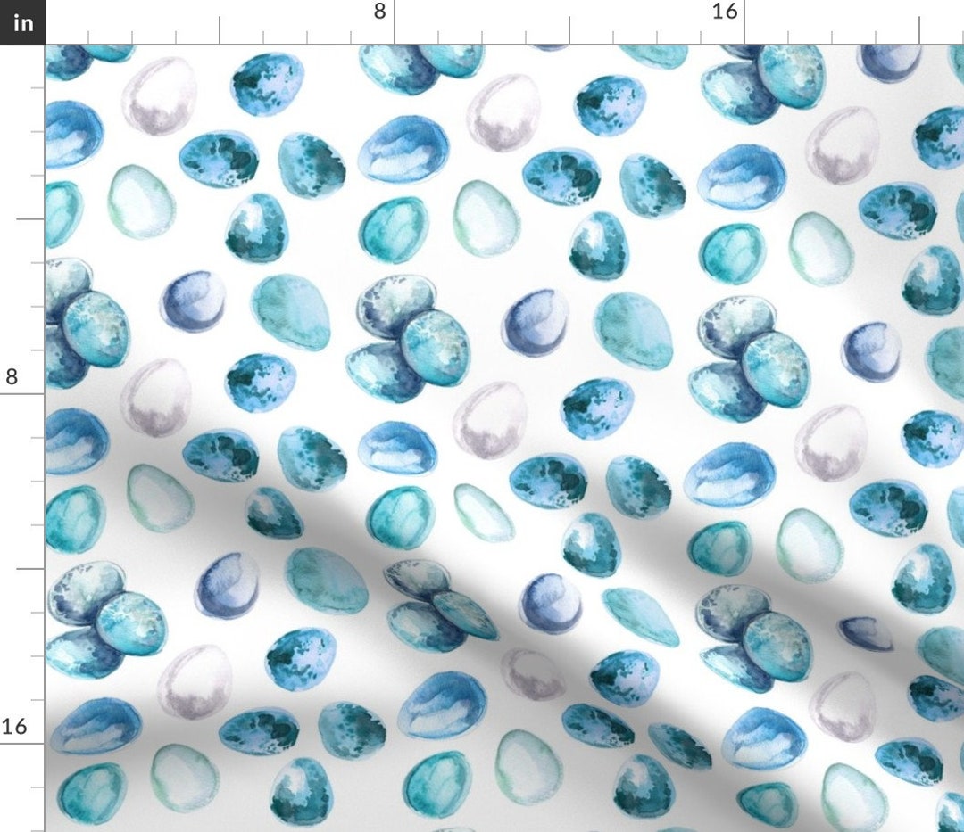 Blue Easter Egg Fabric Blue Easter Eggs by Hipkiddesigns Blue ...