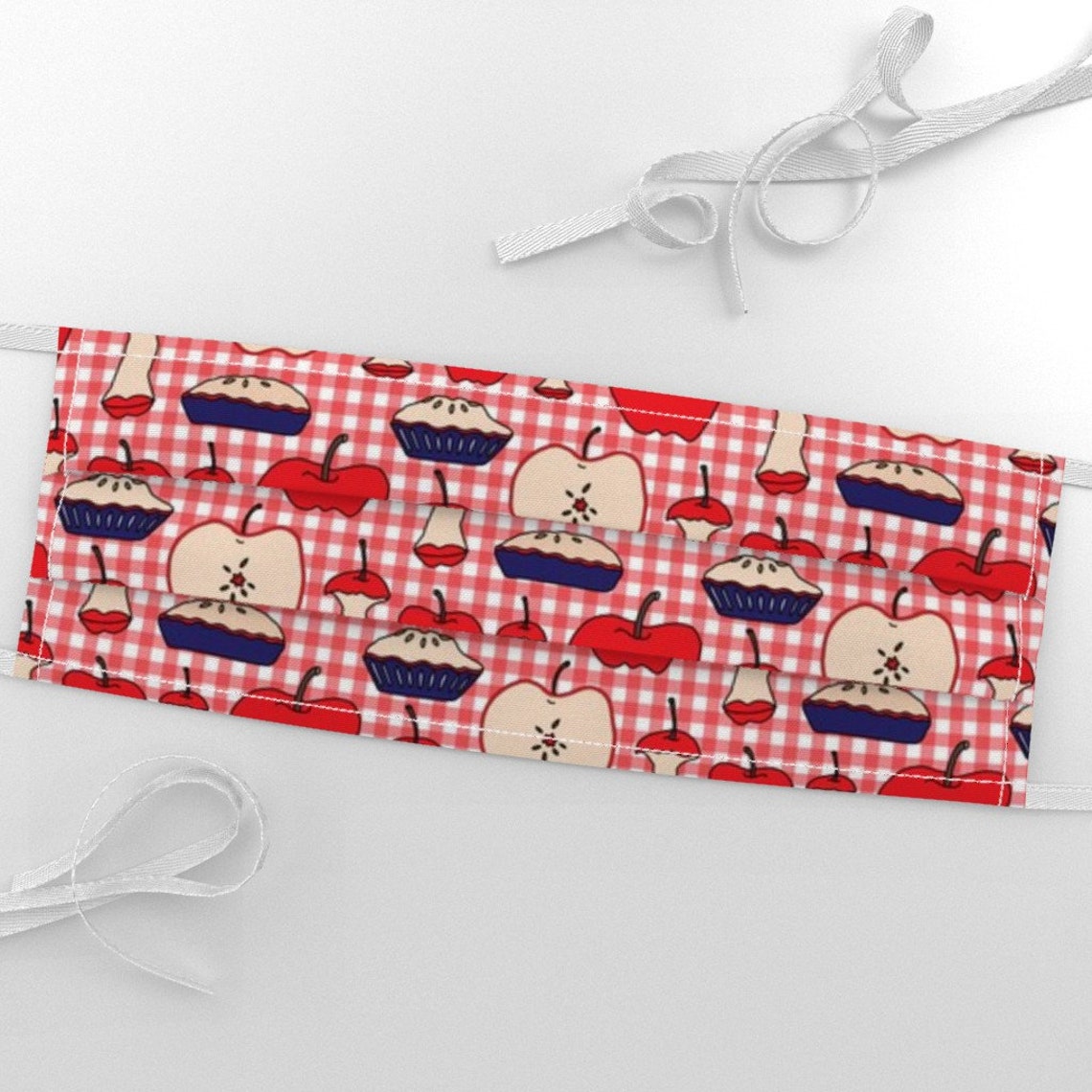 Patriotic Apple Pie Fabric American Patriotic Picnic 4th of - Etsy