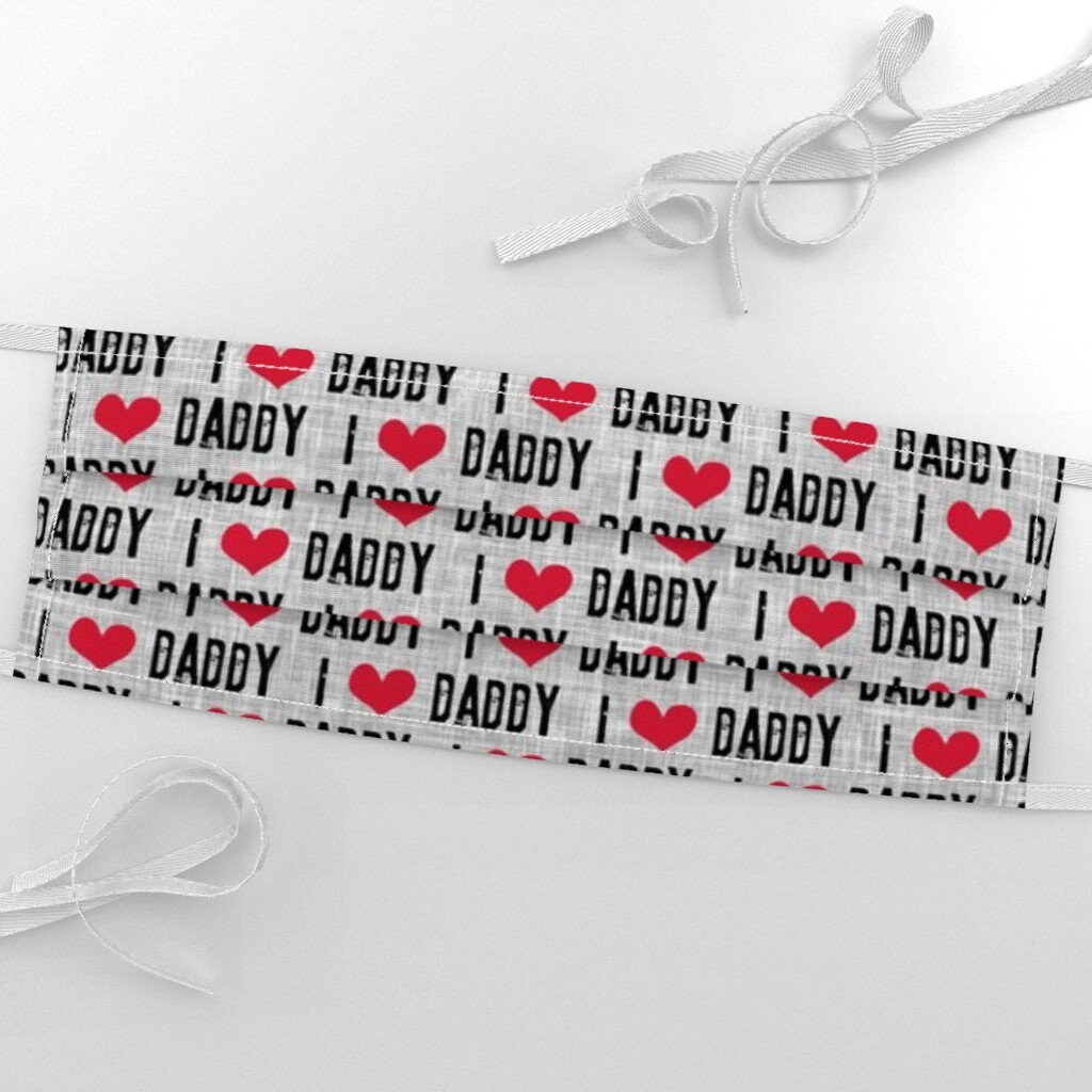 I Heart Daddy Fabric I Love Daddy by Littlearrowdesign I | Etsy