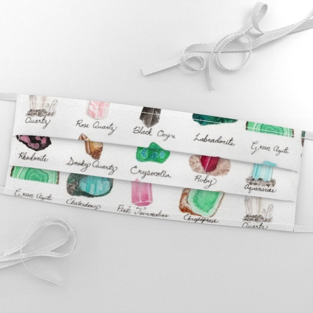 Crystal Fabric Healing Crystals Gem Stone & Mineral - Etsy