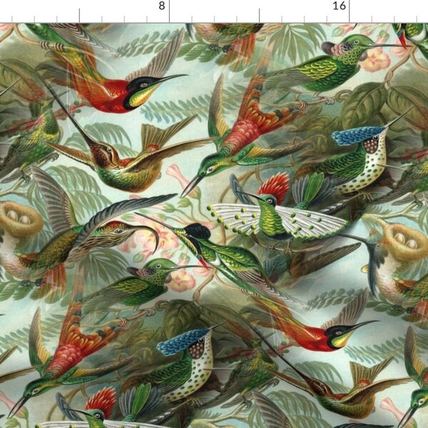 Hummingbird Fabric - Etsy