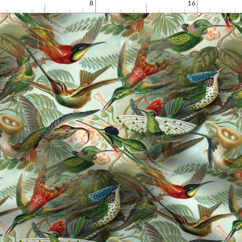 Hummingbird Fabric - Etsy