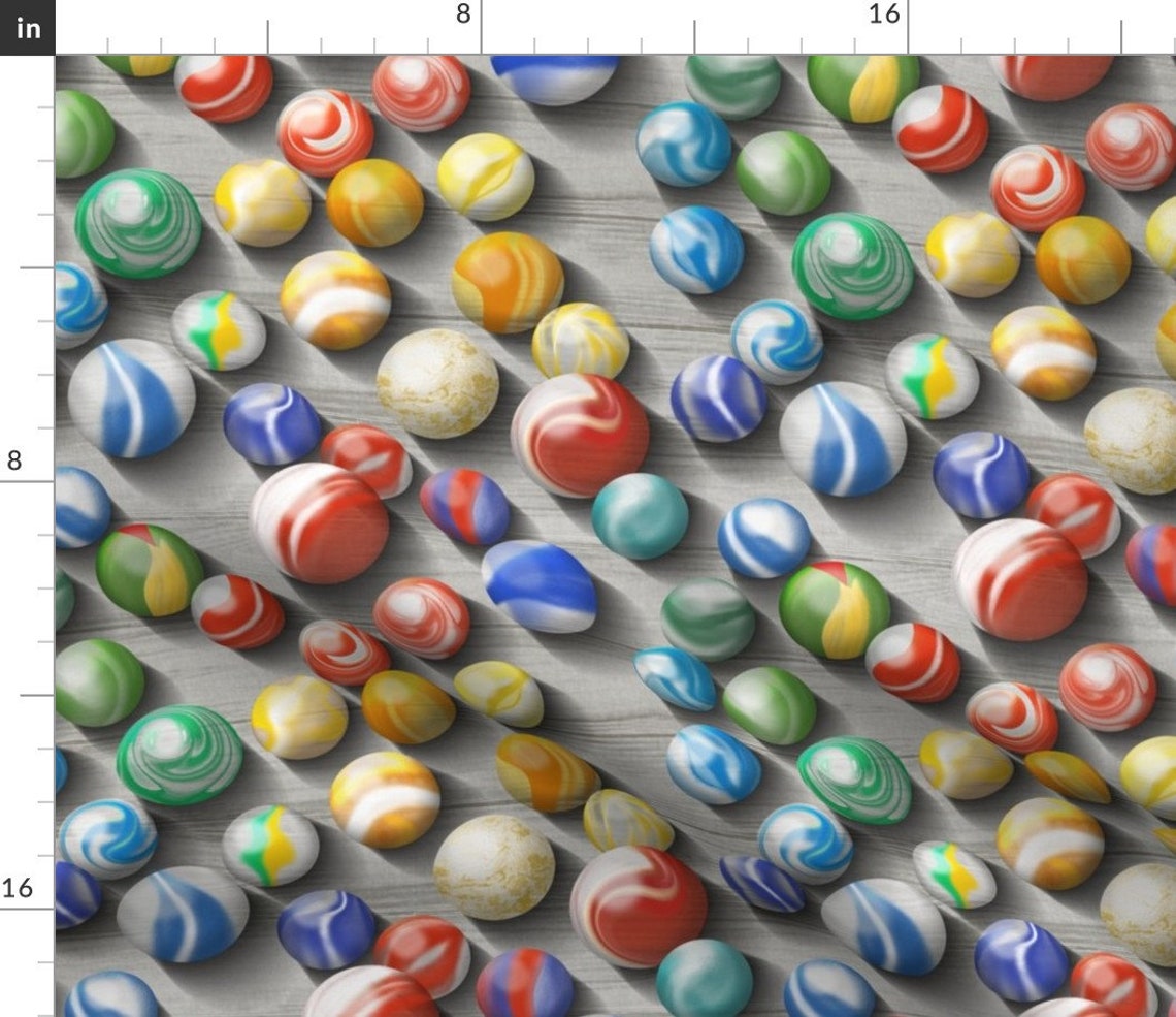 Rainbow Marbles Sports Fabric Marbles Rainbow Games by - Etsy