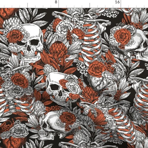 Black Halloween Spooky Ghost Fabric Halloween Haunting | Etsy