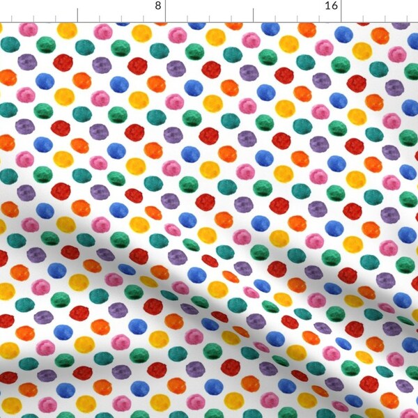 Multi Color Polka Dot Fabric - Etsy
