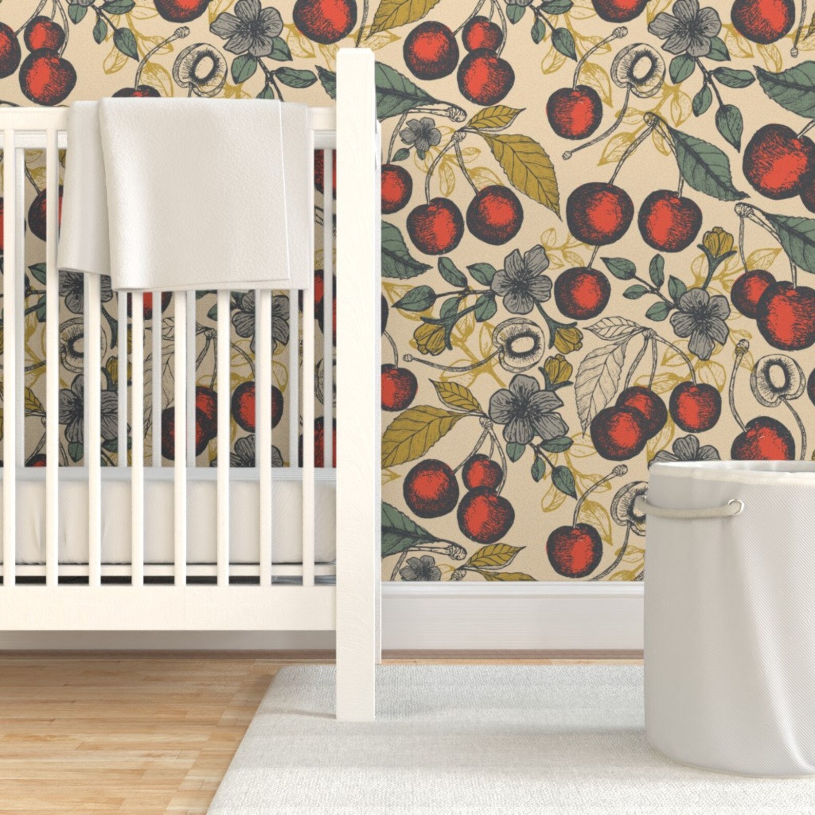 Vintage Style Cherry Wallpaper Cherry Flavor by Latoblab - Etsy