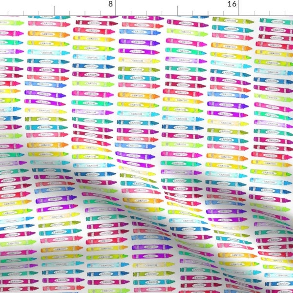 Crayon Fabric - Etsy