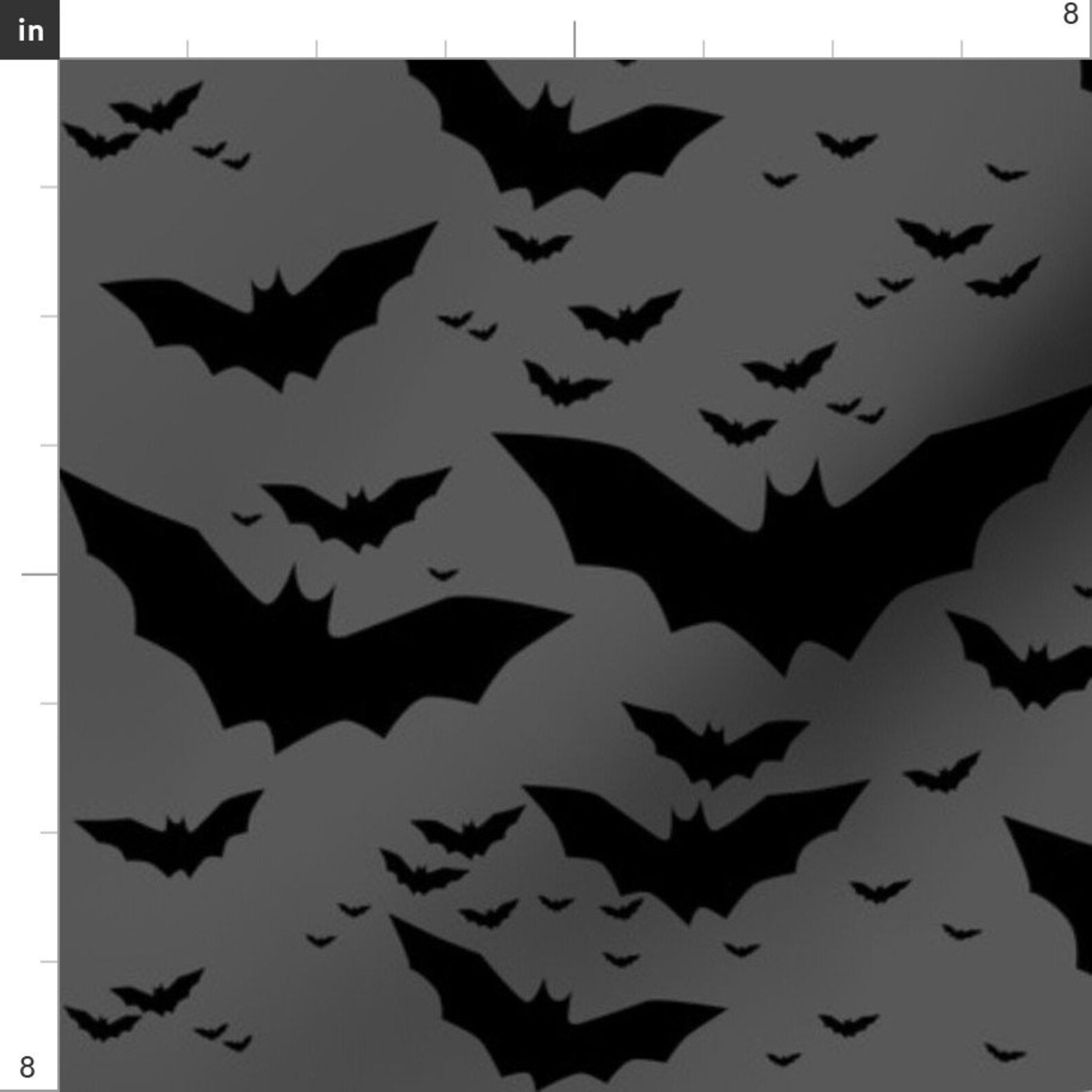 Gray and Black Bats Fabric Bats grey Background by - Etsy Canada