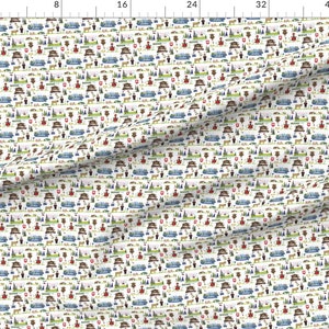 Alpine Chalet Fabric Swiss Design by Peppermintpatty Winter - Etsy