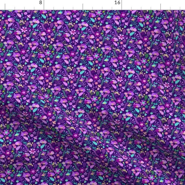 Poppy and Violet Flower - Etsy