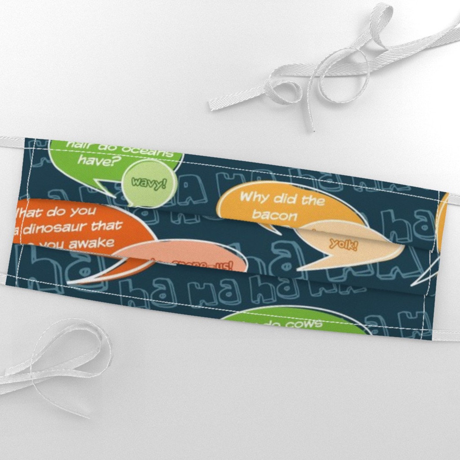 Silly Jokes Fabric Heard Any Good Jokes Lately by - Etsy