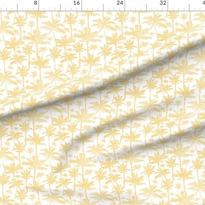 Yellow Palm Tree Fabric Palm Trees Golden Textile Seamless | Etsy