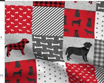 Labrador Retriever Fabric Black Lab Pet Quilt A Breed Quilt - Etsy