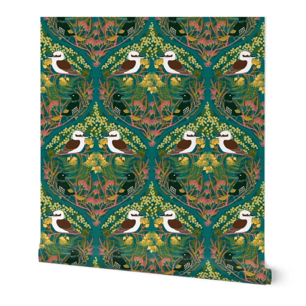 Moroccan Bird Wallpaper Royal National Park Sydney by | Etsy
