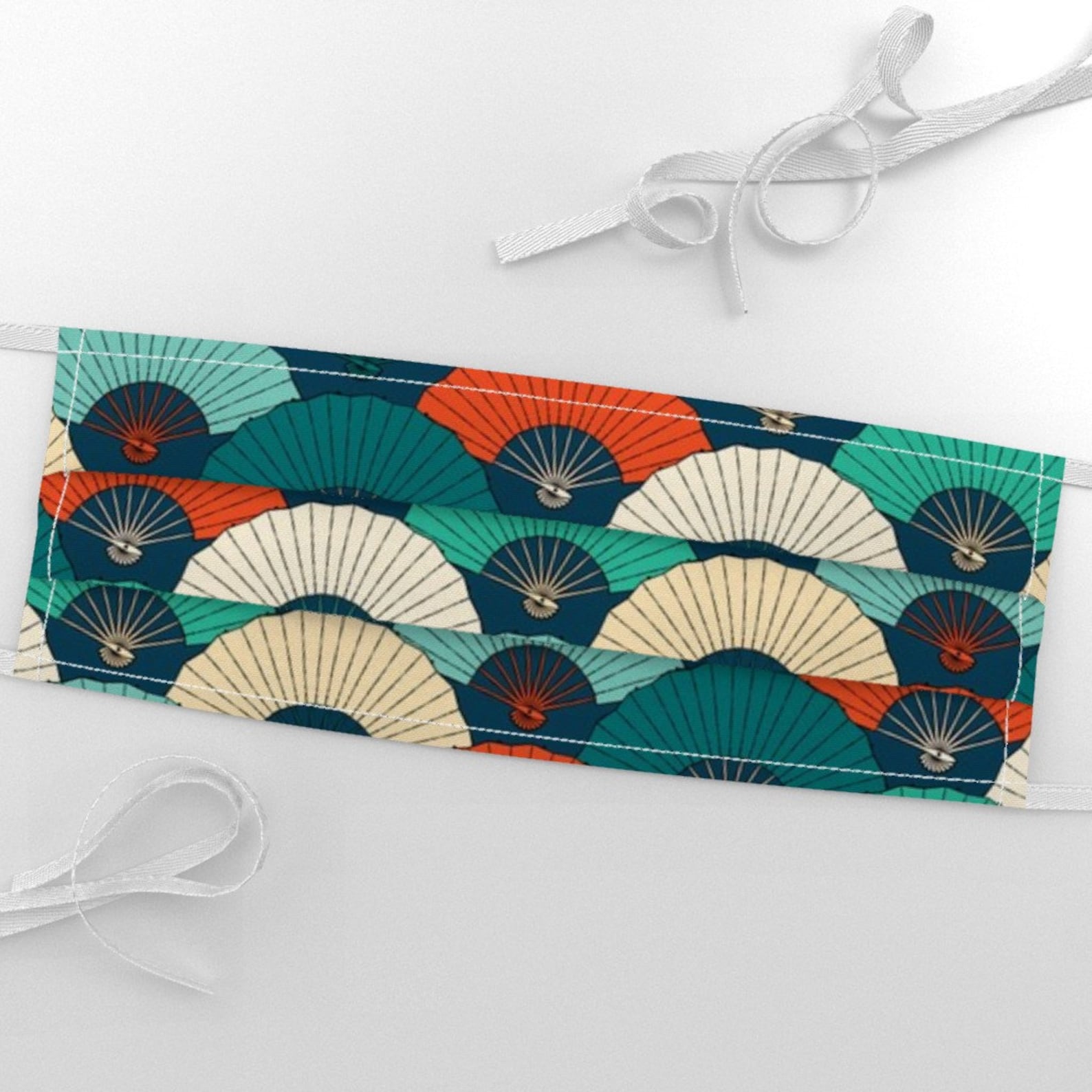 Japanese Fans Fabric Solid Color Fans by Pinkowlet | Etsy