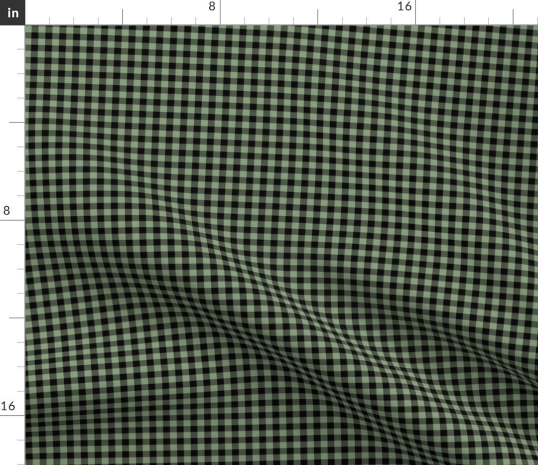 Green Fabric Green Buffalo Plaid by Gingerlous Plaid Check Buffalo ...