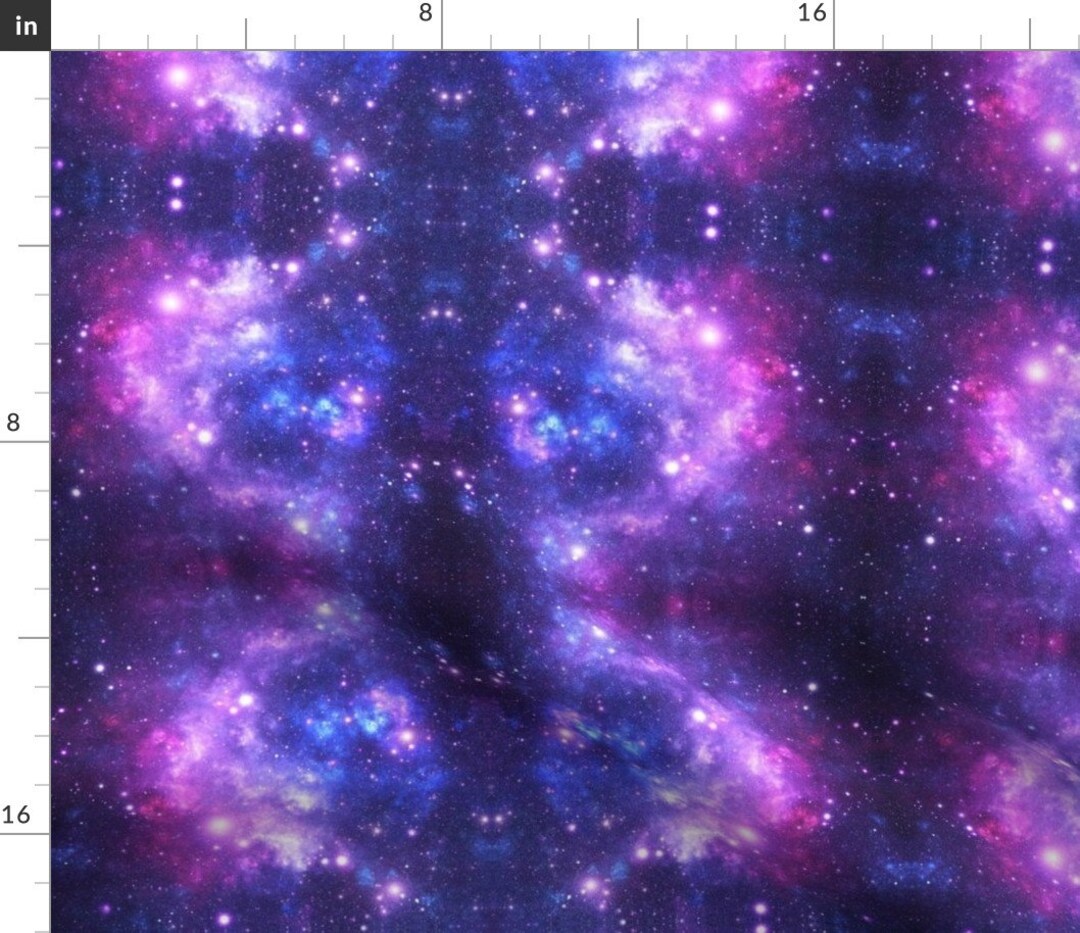 Outer Space Fabric Purple Space Stars by Inspirationz - Etsy