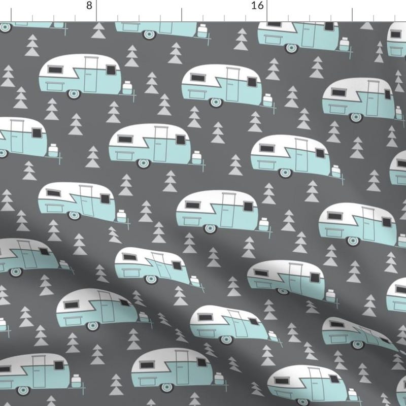 Camper Caravan Fabric - Etsy