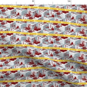 Crime Fabric crime Scene by Thirdhalfstudios Caution Tape Blood ...