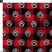 Dog Paws Fabric Dog Paws Buffalo Plaid by Mariafaithgarcia Dog Paw ...