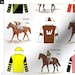 Horse Racing Silks Fabric American Triple Crown Winners by Leroyj Horse ...