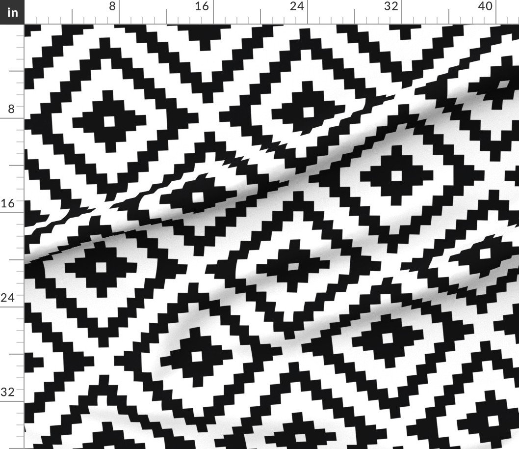 Aztec Fabric jumbo Aztec by Littlearrowdesign Aztec Tribal - Etsy