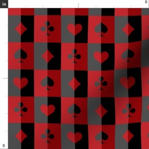 Cards Fabric Suit of Playing Cards by Blackfeathergrass Poker Gambling ...