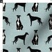 Greyhound Fabric Greyhound Black Pet Quilt B Coordinate - Etsy