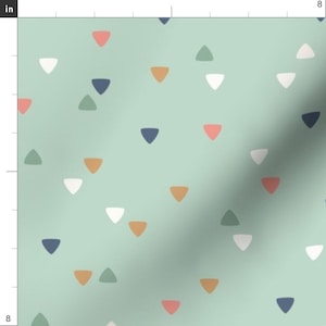 Triangles Fabric Cute Bohemian Friends Geometric Triangles - Etsy