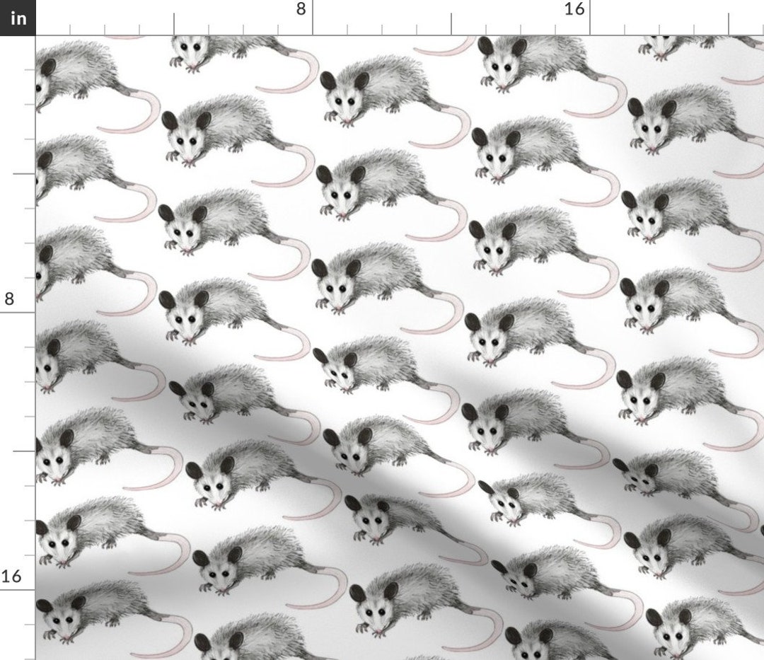 Possum Fabric Possum by Rachel Wilson Possum Woodland Nature Wildlife ...