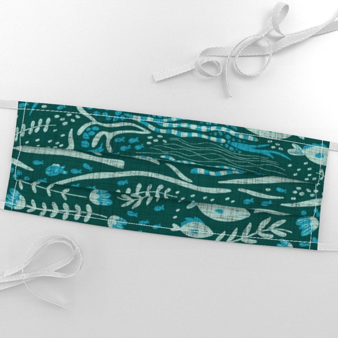 Underwater Green Seaweed Fabric Underwater World by | Etsy