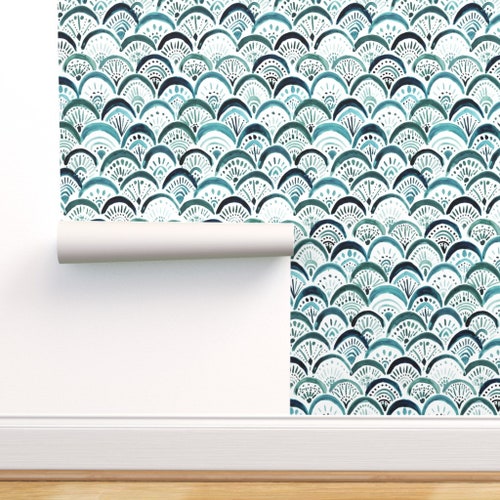 Tile Wallpaper Wonderland in Spring Small Print by Micklyn | Etsy