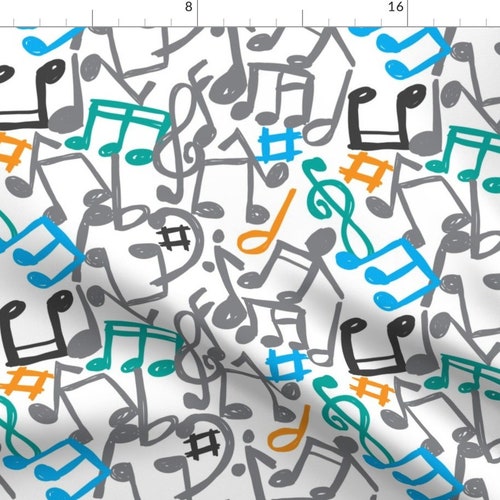 Rock Music Fabric I Love Rock Roll by Jenimp Punk Mix Tape - Etsy