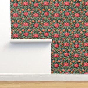 Rose Floral Victorian Wallpaper - Romancia-large by C Manning - Rose ...