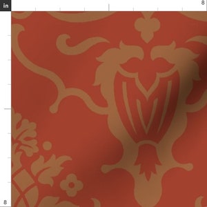 Red Damask Fabric Damask 7b by Muhlenkott Damask Royal Floral Ornate ...