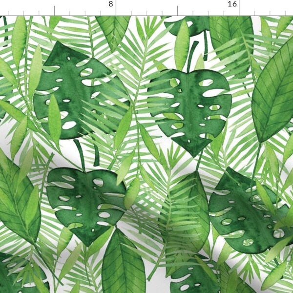 Leaf Print Fabric - Etsy