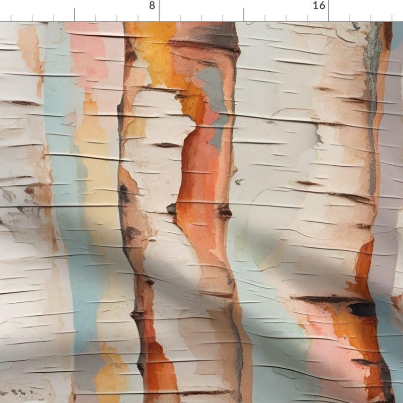 Birch Tree Fabric - Etsy