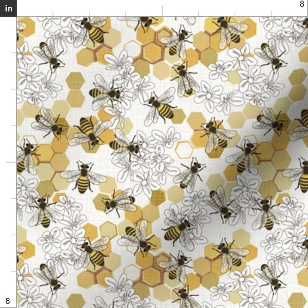 Honey Bee Fabric - Etsy