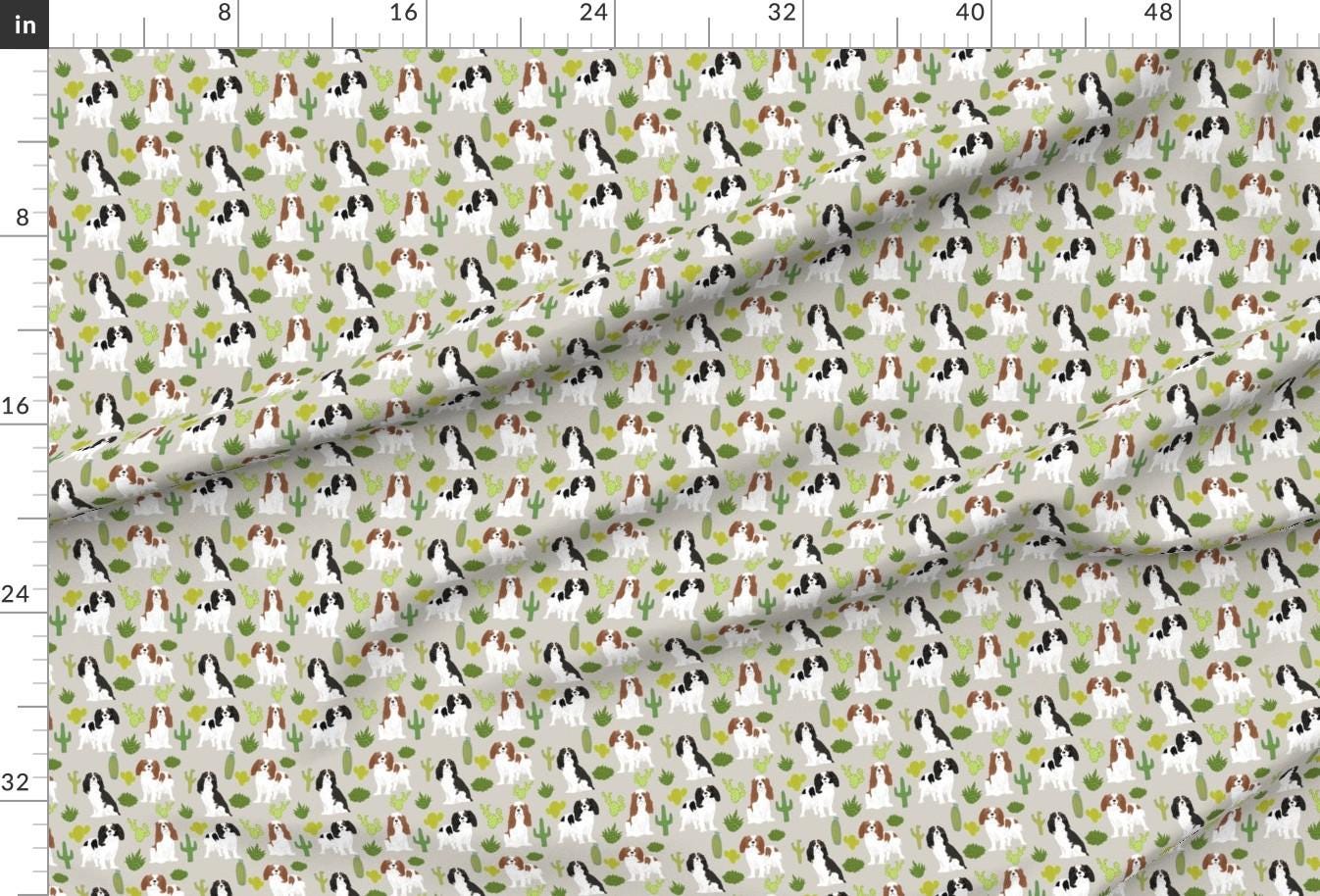 Cavalier King Charles Fabric - Cavalier King Charles Spaniel Dog ...