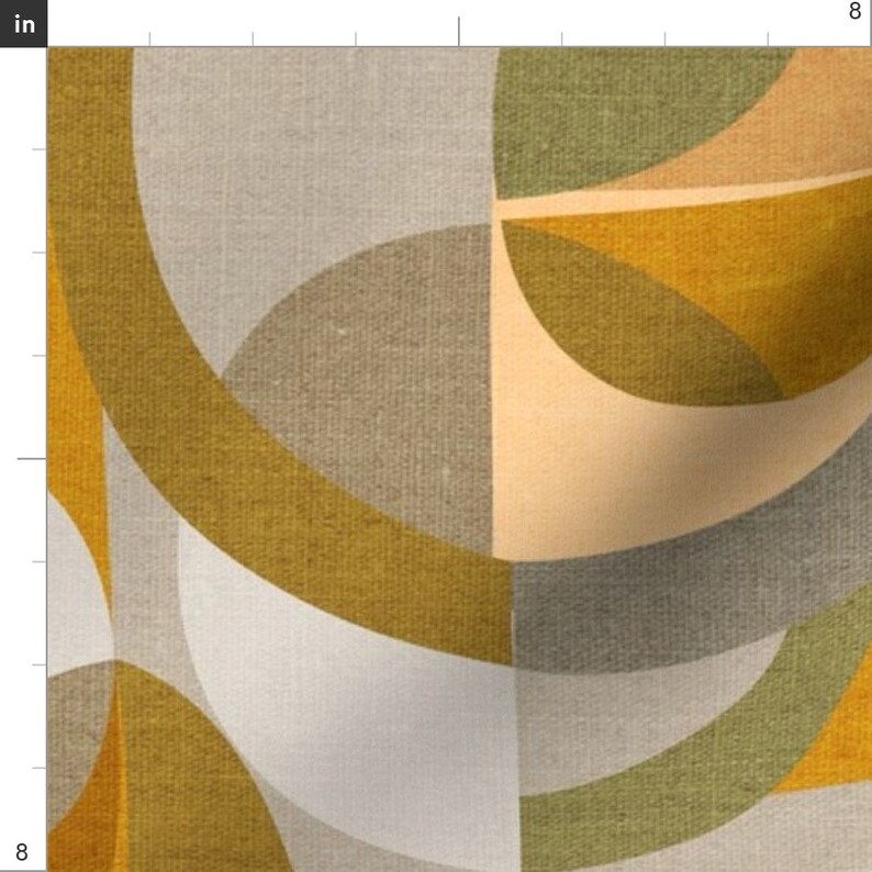 Mod Circles Fabric Modern Circles by Ceciliamok Circles - Etsy