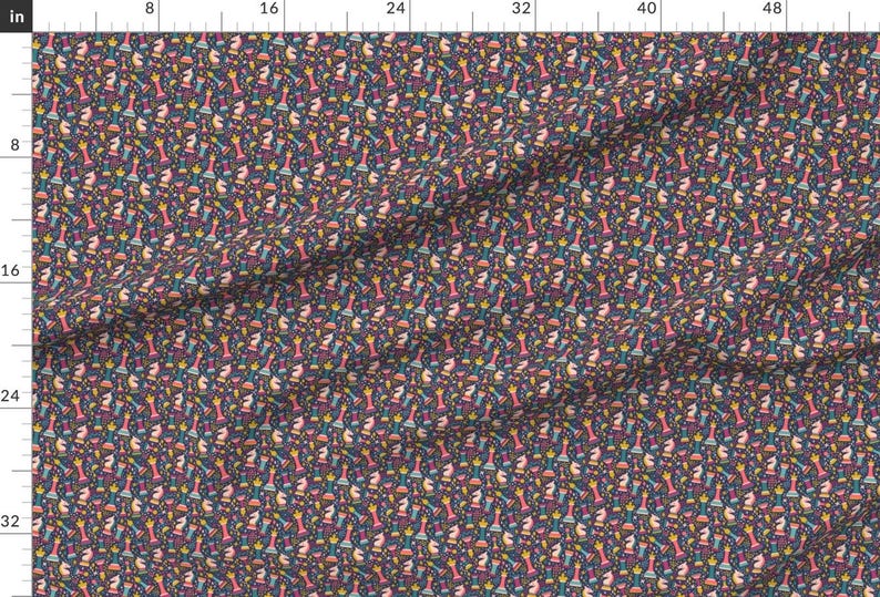 Chess Game Fabric - Chess Magic by Magicforestory - Chess Print ...