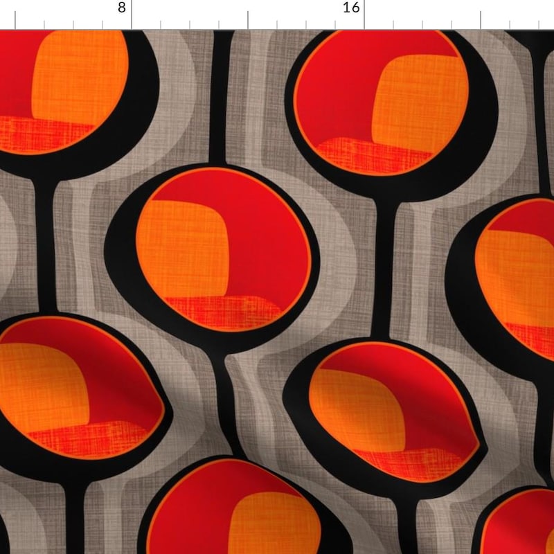 Mid Mod Chair Fabric - Etsy